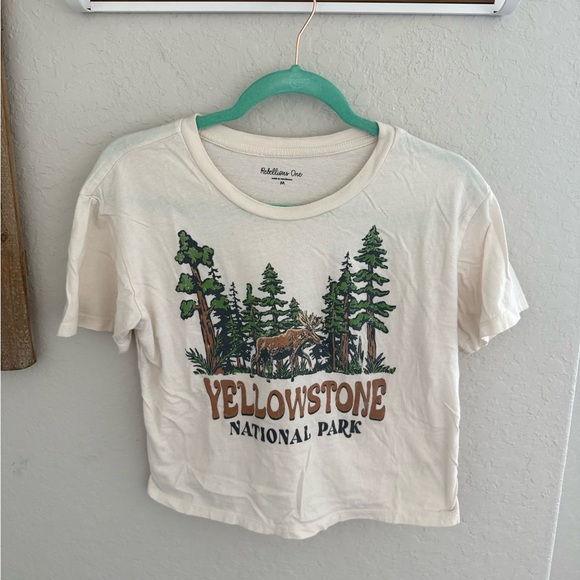 Rebellious One | Tops | Rebellious One Yellowstone Crop Top Off White ...